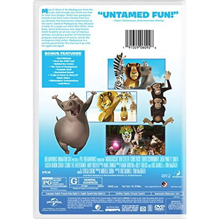 Dvd Madagascar