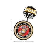 Rothco Deluxe Round U.S.M.C. Patch, Red/Blue, - Walmart.com
