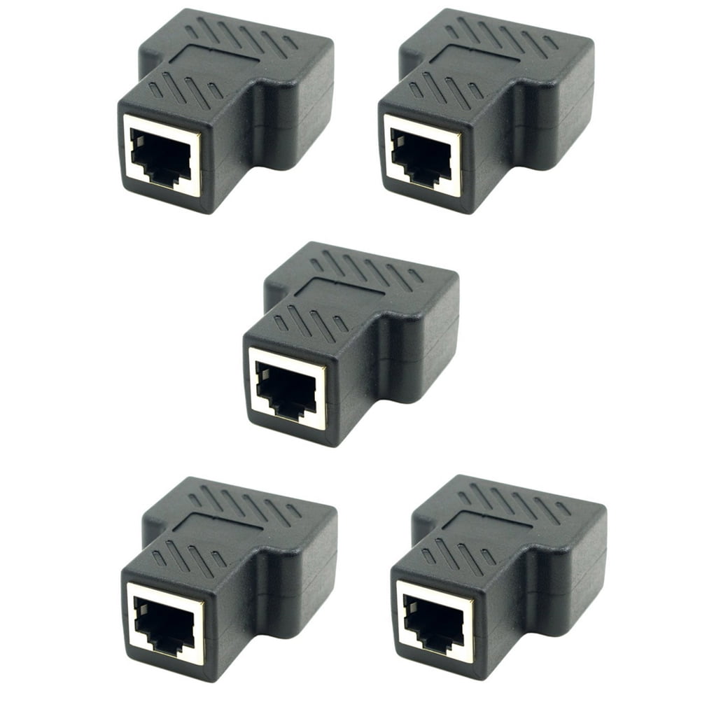 Acoplador CAT6 RJ45 de 2 vías acoplador en línea conector adaptador ...