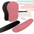 2-in-1 Set, Wave Keyboard Wrist Rest and Massage Bulge Slope Pad Wrist ...