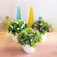 Artificial Pineapple Heart Flower Pot Plastic Camellia Decor for Home ...