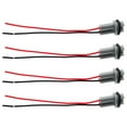 BAMILL 4x Connector Socket Bulb Bundle PigTail T15 Rubber Wedge LED ...