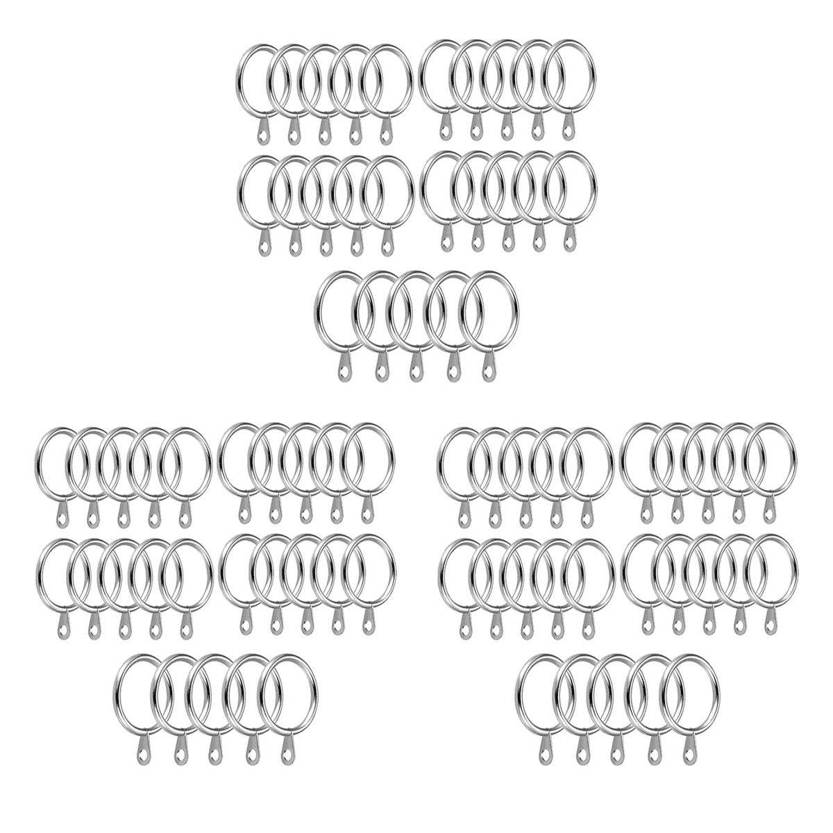 Click here for Unbranded 72 Pack Metal Curtain Rings  30mm Intern... prices