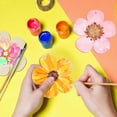 15PCS Unfinished Wooden Flower Cutouts with Holes, Blank Paintable ...