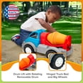 American Plastic Toys Gigantic Cement Mixer with Rotating Drum and ...