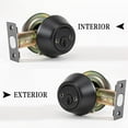 Double keyed Deadbolt Lock - Keyed on Both Sides, 2-Way Adjustable ...