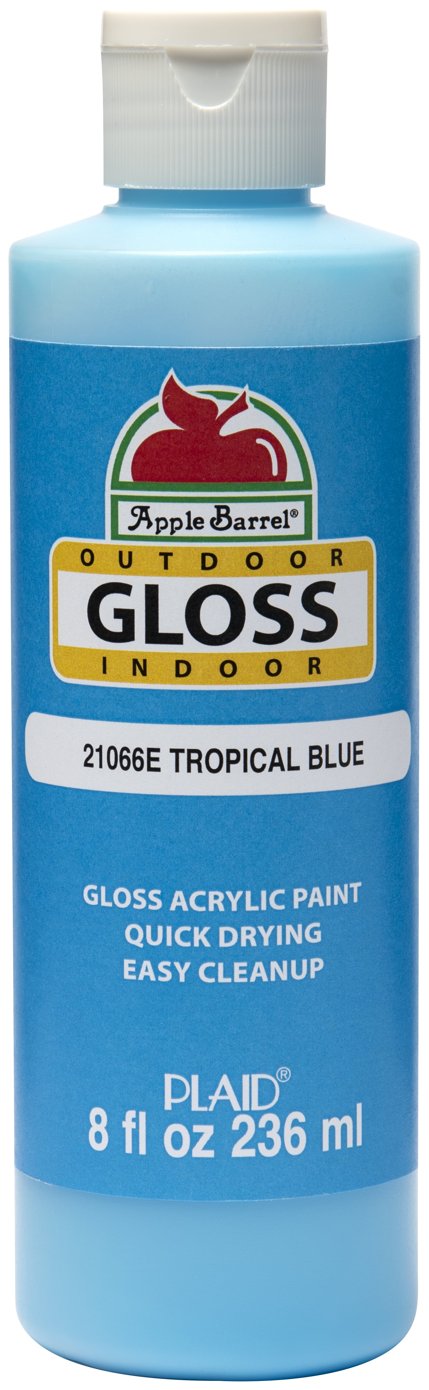 Apple Barrel Acrylic Craft Paint, Gloss Finish, Tropical Blue, 8 fl oz ...