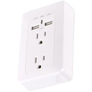 15 Amp White Triple Cube Grounding Adapter - Walmart.com