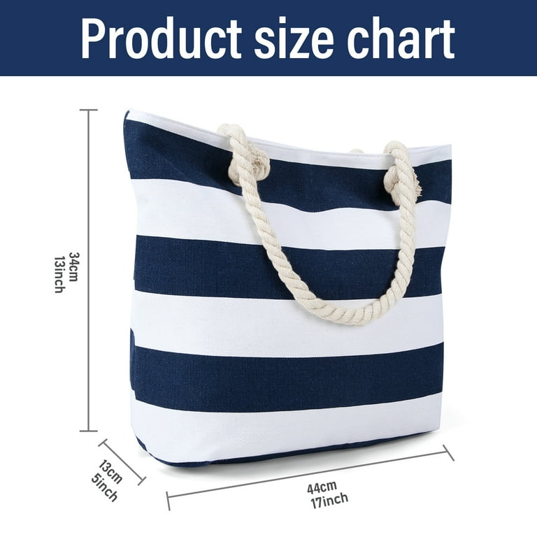 Striped Beach Bags
