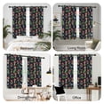 Butterfly and Mushroom Red Pattern Blackout Curtains,Triple Weaved ...