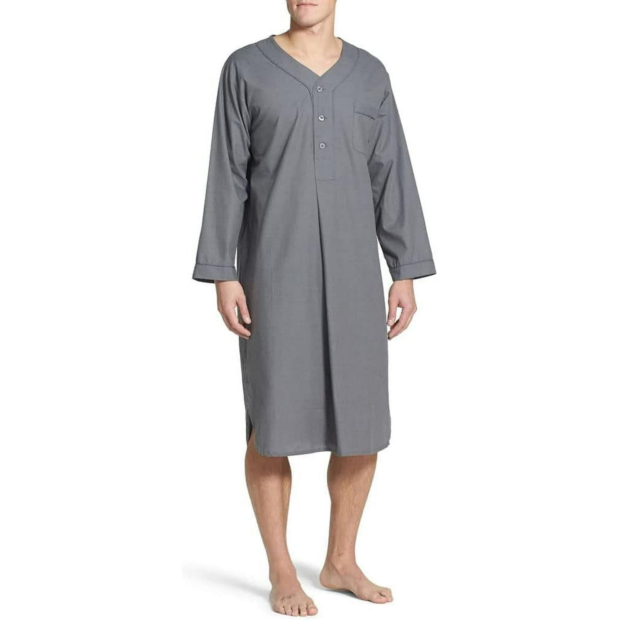 Click here for Oruyrop Mens Nightshirt Long Sleeve Night Sleep Sh... prices
