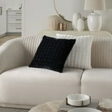 Waverly Indoor Plw Faux Rabbit Square White 18" x 18" Throw Pillow ...