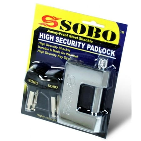 FJM Security SPRS60-1-CR-KA Sobo Triple Chrome Plated Shrouded Heavy ...