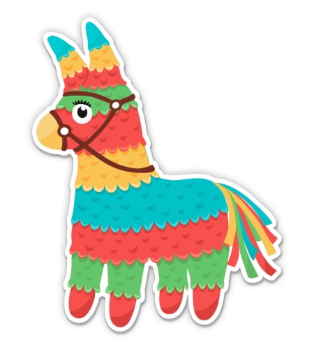 Pinata Cute Fiesta - 3" Vinyl Sticker - For Car Laptop Water Bottle ...