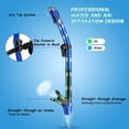 Dry Snorkel Set,Panoramic Wide View Anti-Fog Scuba Diving Mask ...