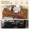 SEDETA 4 Drawers File Cabinet, 33" Farmhouse Filing Cabinets for Home ...