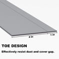 Vinyl Baseboard Trim, 5 Inch x 60 Feet Peel and Stick Rubber Baseboard ...