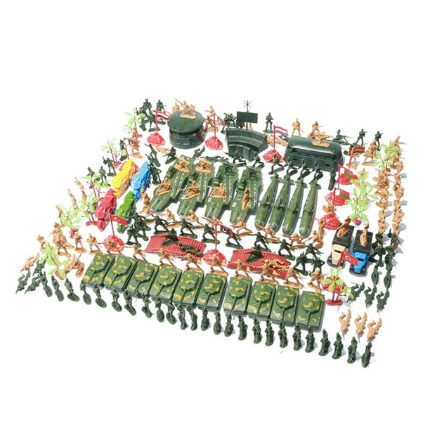 219 Pieces Men Soldier Playset, toy children kids Flags 5cm Action ...