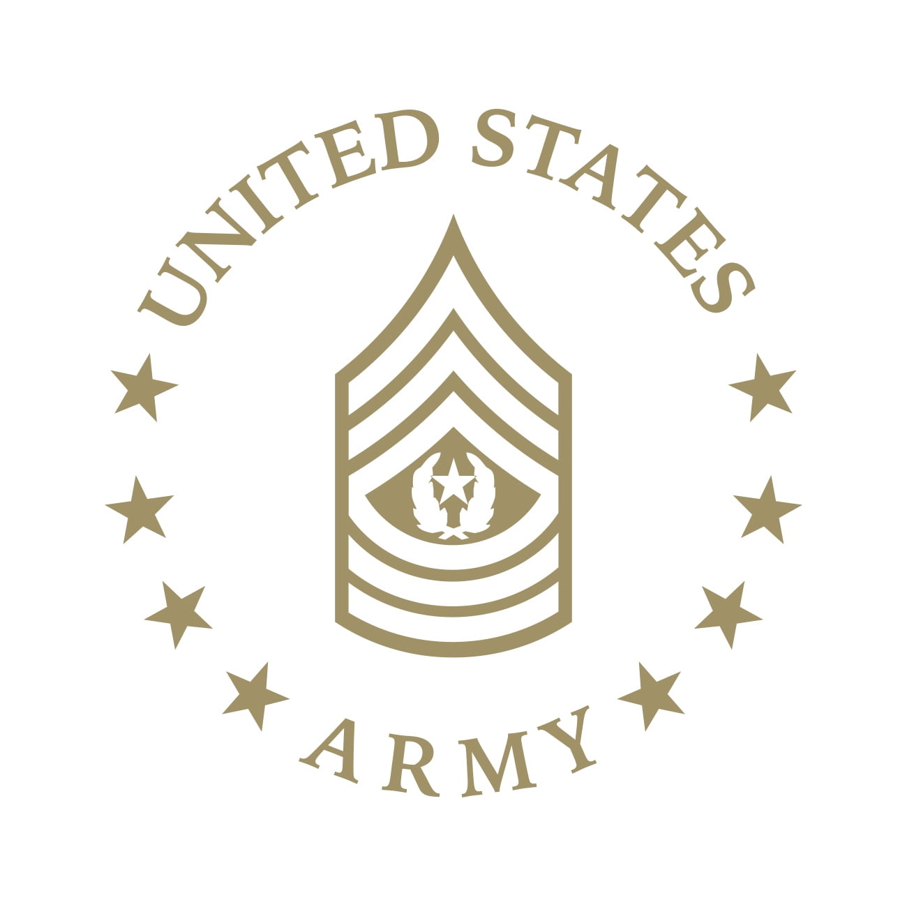 E-9 Sergeant Major of the Army US Army Rank Sticker Decal Die Cut ...