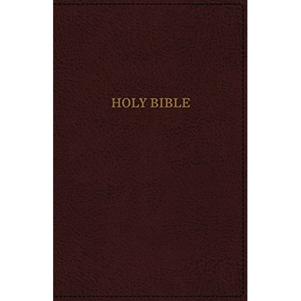KJV, Super Giant Print, Deluxe Reference Bible (Burgundy Leathersoft ...
