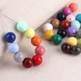 ERDOUY 100Pcs 8mm Acrylic Round Beads, Assorted Plastic Gumball Bubble ...