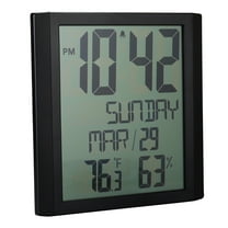 TROCOTN 7 Inch Extra Big Day Date Digital Calendar Alarm Clock with ...