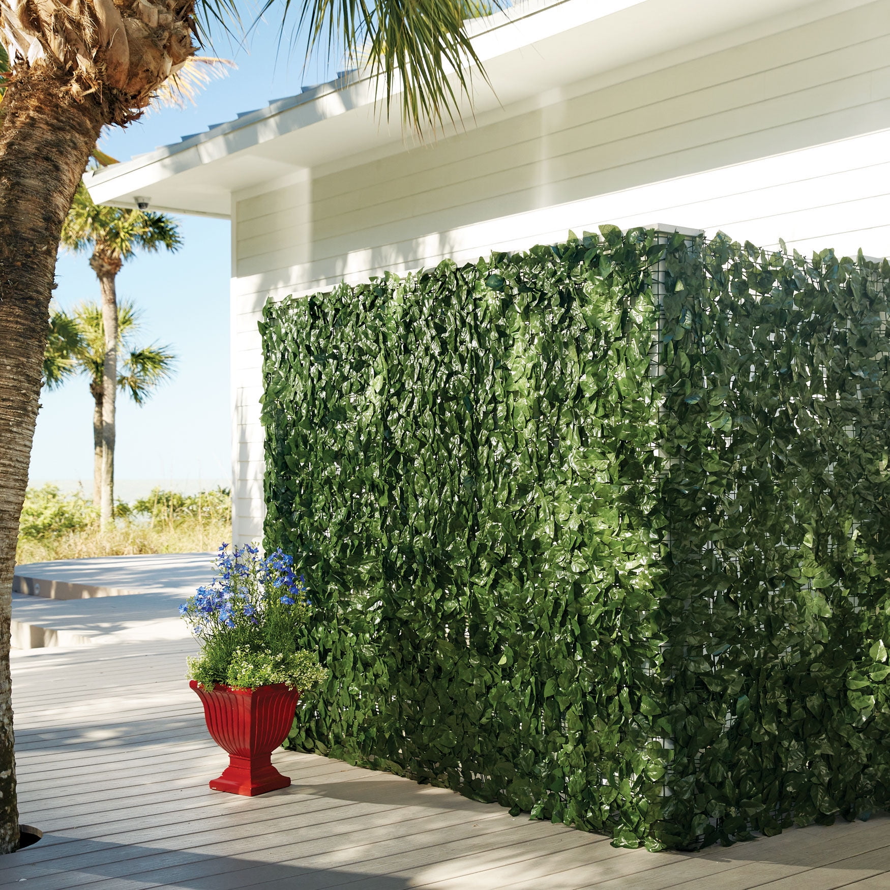 Brylanehome 39" Faux Greenery Privacy Screen, Green Fence - Walmart.com