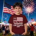 Boys 250 Anniversary USA Shirt Shirt Vintage US Map Patriotic Short ...