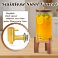 1.5 Gallon Round Stand Beverage Dispenser with Stainless Steel Faucet ...