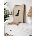 Black Labrador Dog Canvas Art Print 16"L x 12"W Home Decor - Walmart.com