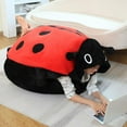 Wearable Ladybug Pillow, 2026 New Oversized Stuffed Plush Blanket ...
