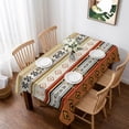 Boho Farm Ethnic Texture Trabal Art Table Cloth 60x84in, Waterproof ...