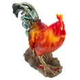 OUNONA Garden Rooster Figurine Realistic Rooster Statue Simulation ...