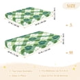 BZSMCE Soft Fitted Cotto for In Green Rhombus Flowers Pattern 39*27/52 ...