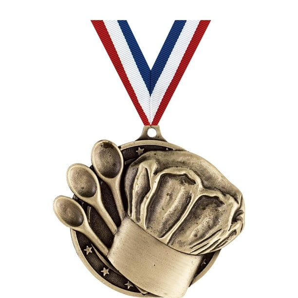 Cooking Medals, 2" Gold Diecast Cooking Medal Award 10 Pack - Walmart.com