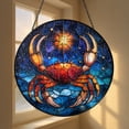 Astrology Cancer Symbol Stained Glass Suncatcher, Decorative Window ...