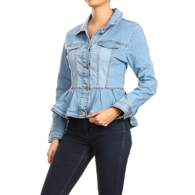 Seed Denim Peplum Jacket | ppgbbe.intranet.biologia.ufrj.br