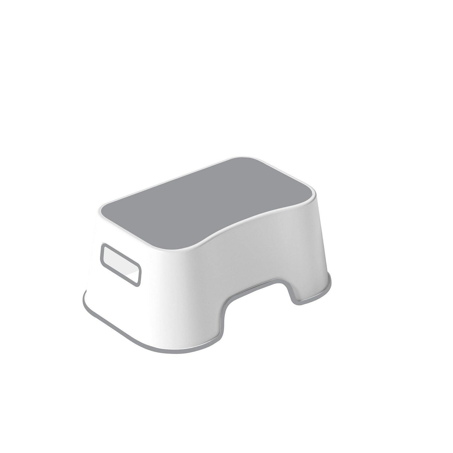 Mainstays Kids Grey/White Step Stool, 77 lbs Weight Capacity - Walmart.ca