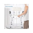 Bath Chair With Armrests And Back Adjustable Height Bath Bench For ...