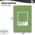 Stupell Industries Matcha Powder Green Shade Gray Framed Giclee Art ...