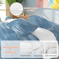 Blue Sky 4 Piece Duvet Cover Set Queen Size Modern Abstract Gradient ...