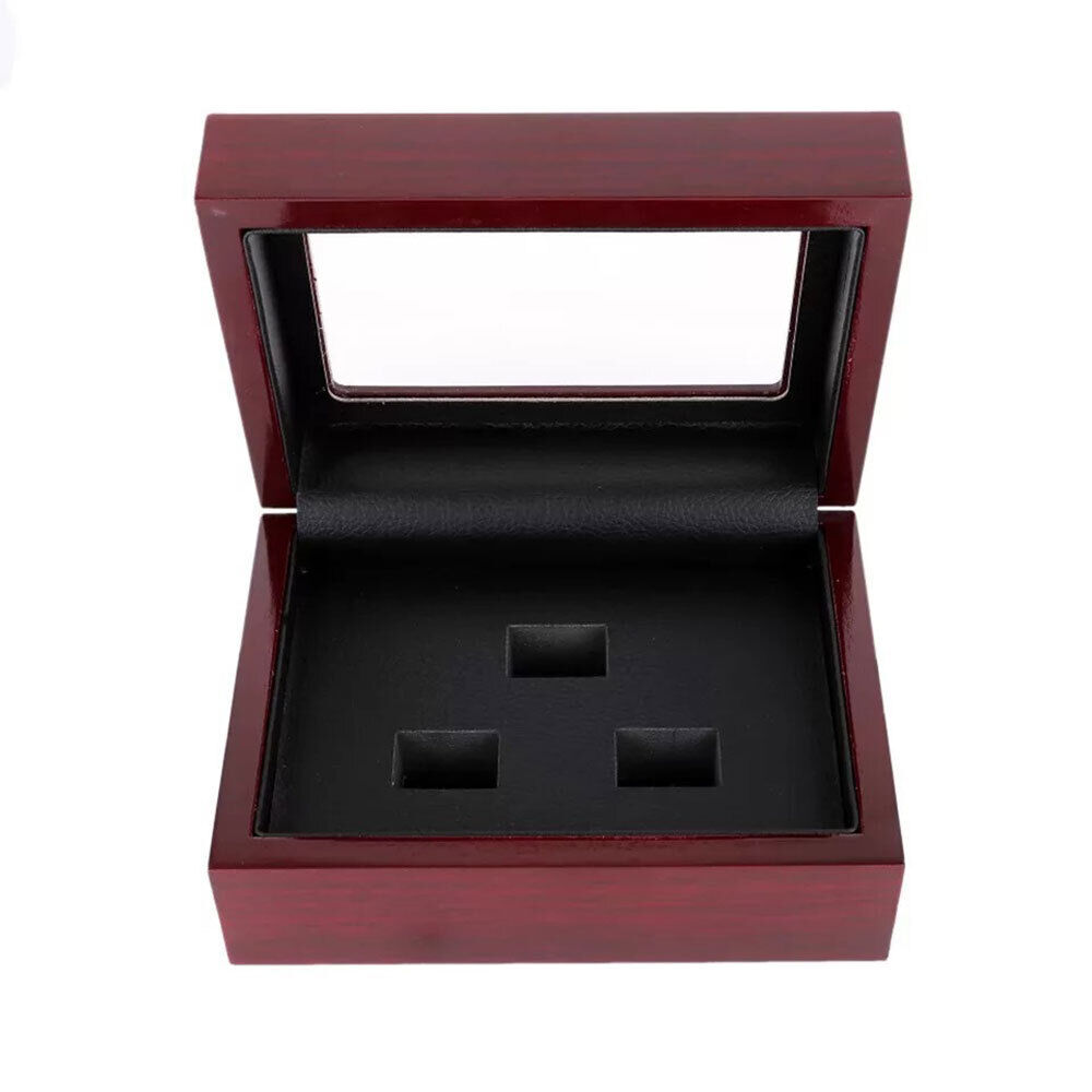 1-7 Holes Championship Ring Display Case Box Wooden Collection Storage ...