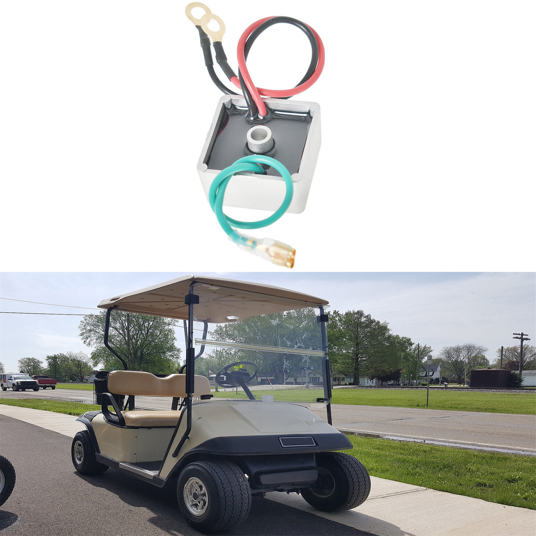 EPOTOOR Voltage Regulator Rectifier for Club Car E-Z-GO 27739-G01 Golf ...