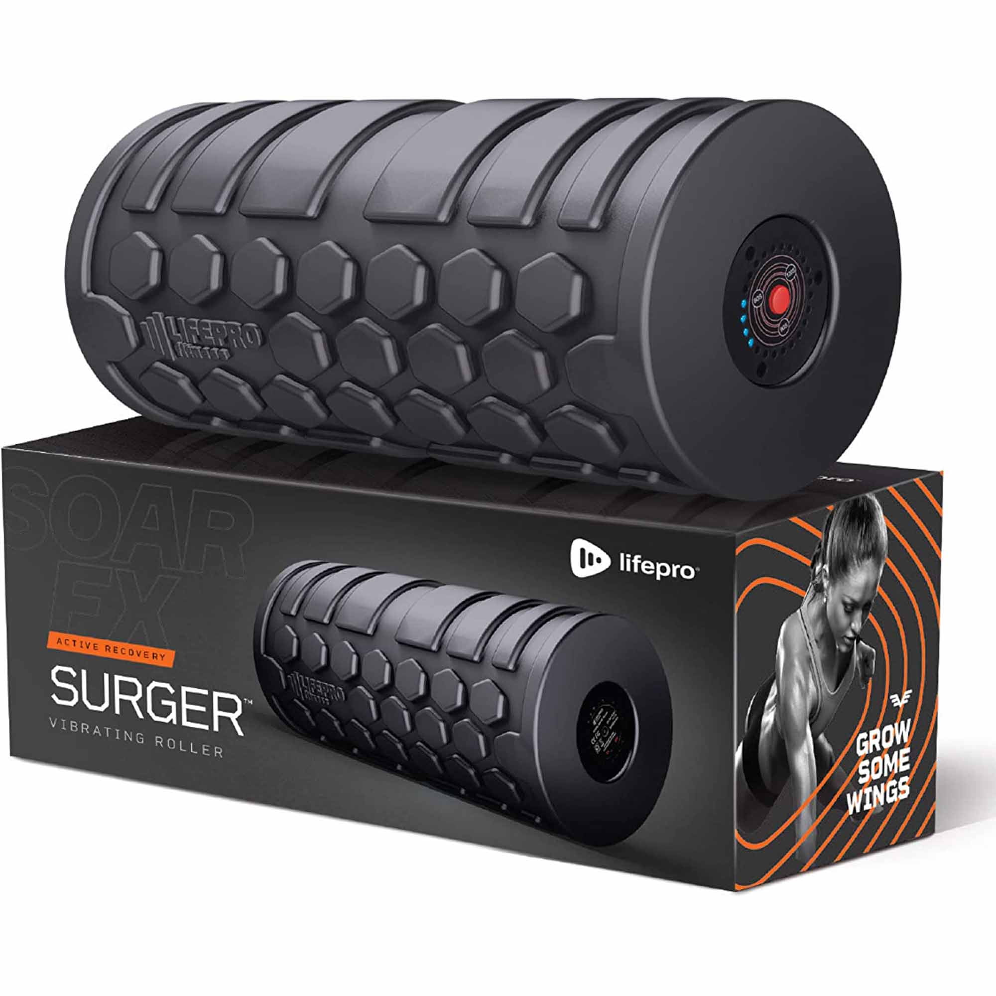 Lifepro Surger Vibrating Foam Roller for Muscles Deep Tissue Massage ...