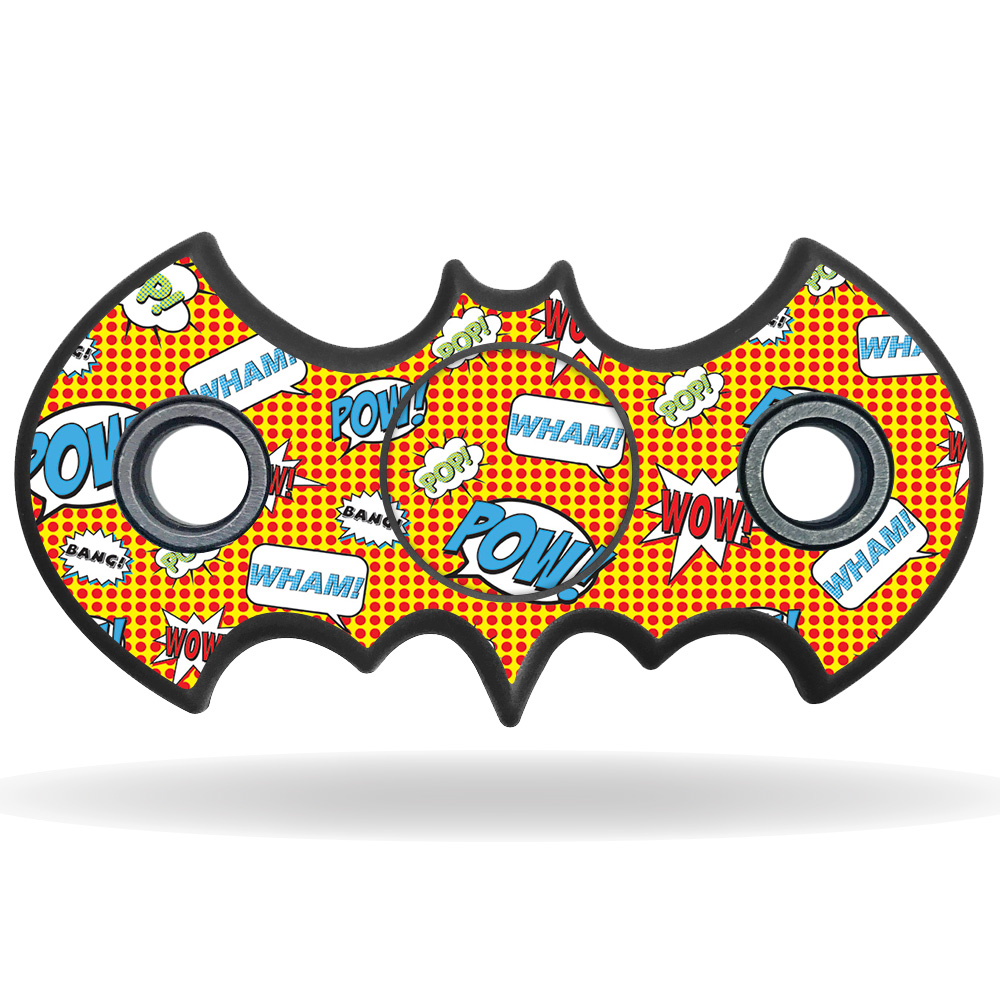 Skin Decal Wrap Compatible With Bat Shaped Fidget Spinner toy Sticker ...
