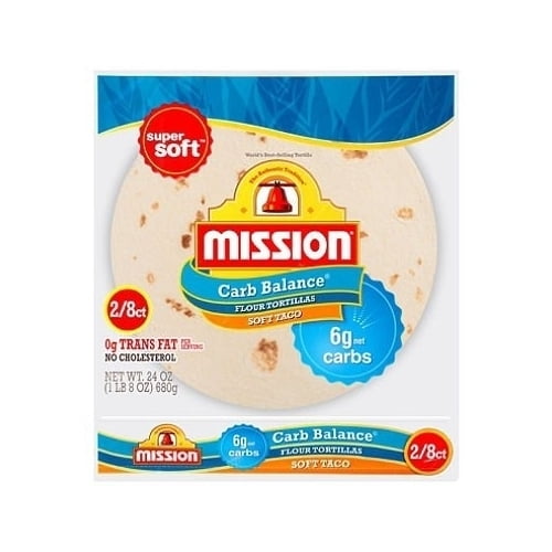 Mission Carb Balance Soft Taco Flour Tortillas, 24 Total Ounce (16 ...