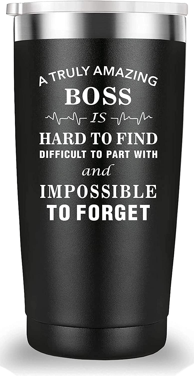 A Truly Amazing Boss is Hard To Find Travel Mug Tumbler.Boss Day,Boss ...