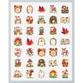 35pcs Cute Animal Stickers Autumn Nature Stationery Stickers for ...