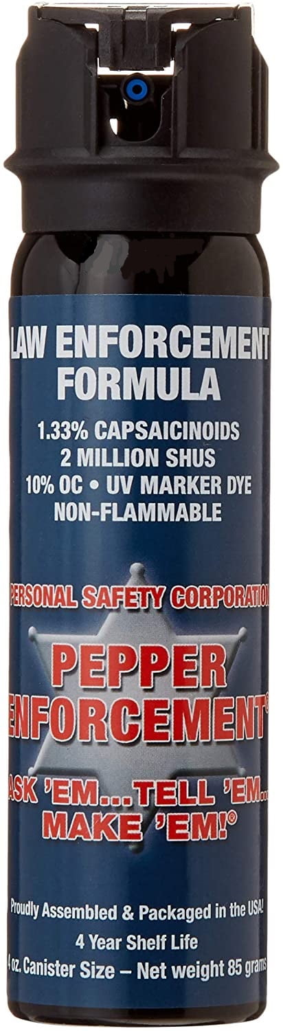 Pepper Enforcement Max Strength Self Defense 10% OC Pepper Spray (Foam ...