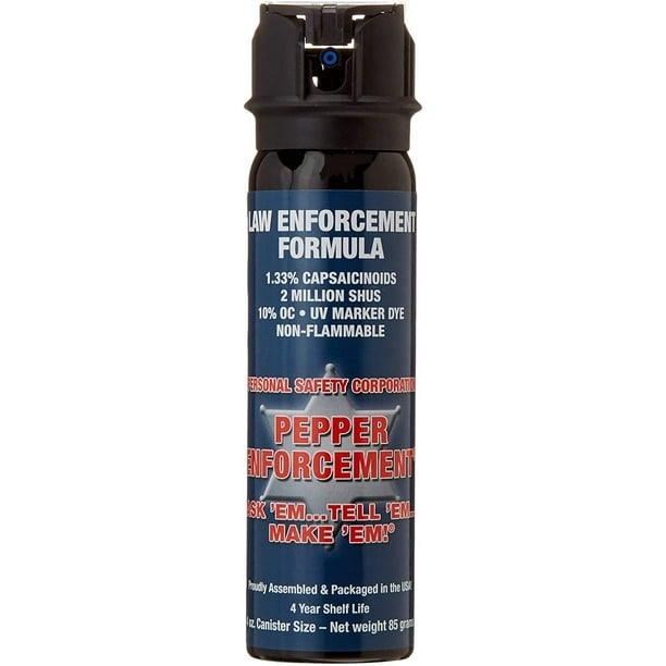 Pepper Enforcement Max Strength Self Defense 10% OC Pepper Spray (Foam ...